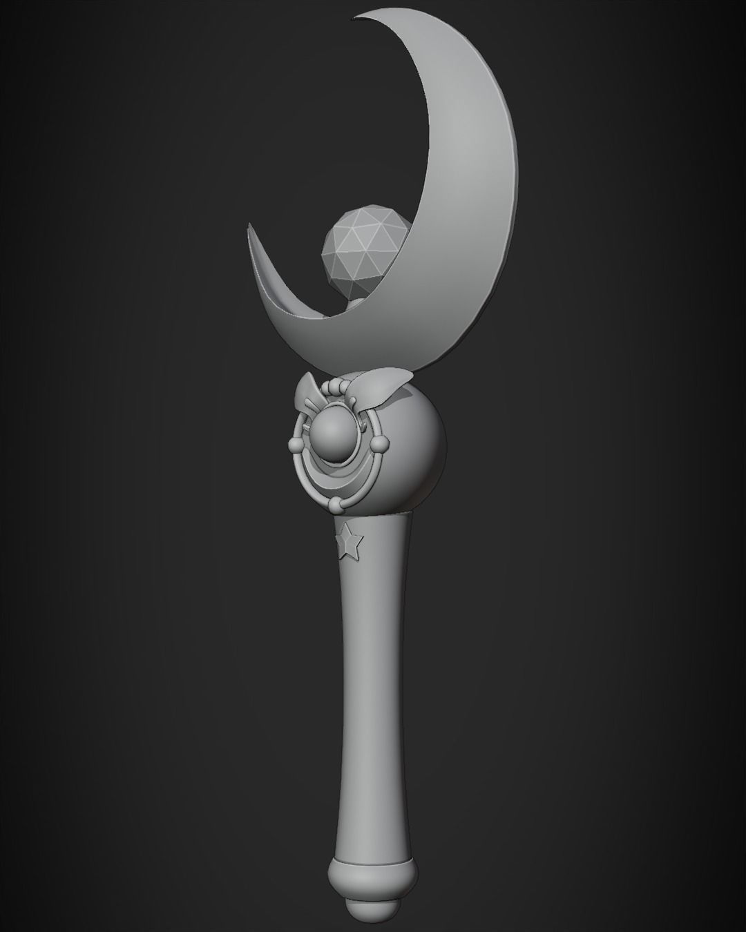 Sailor Moon Moon Stick for Cosplay 3D model 3D printable | CGTrader