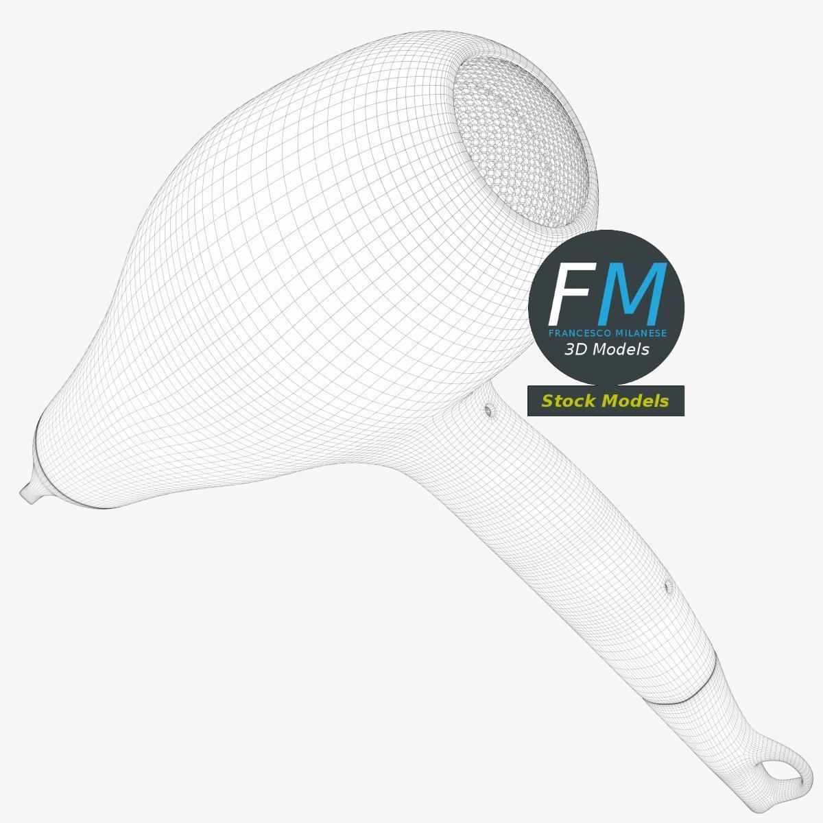 Hair dryer 3D model | CGTrader