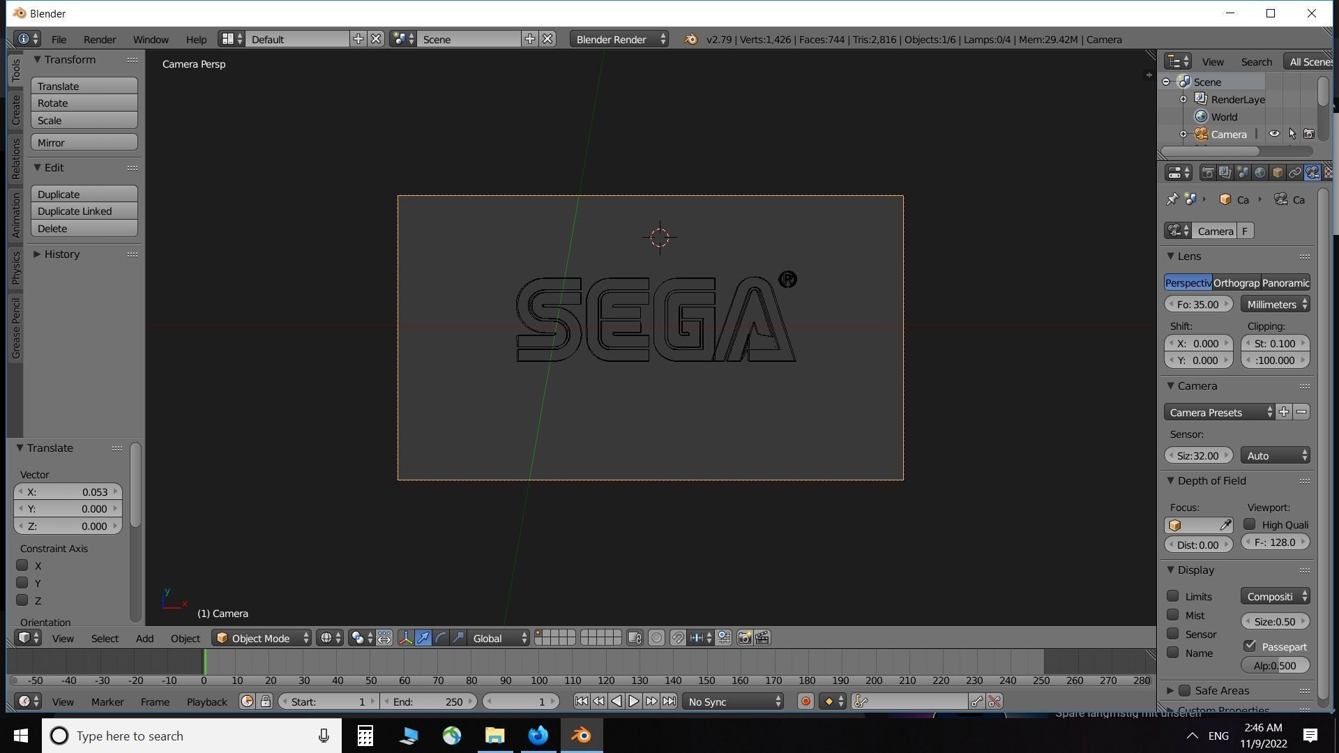 Sega Logo 3D model | CGTrader