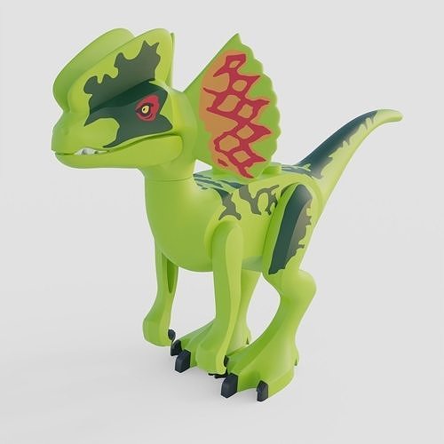 LEGO Dilophofig 3D model rigged | CGTrader