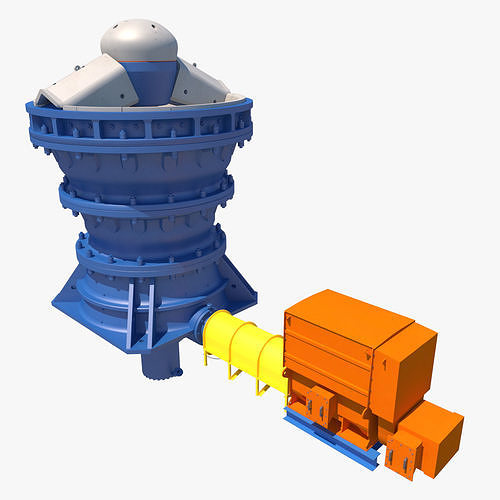 chancadora ball mill 3D model | CGTrader