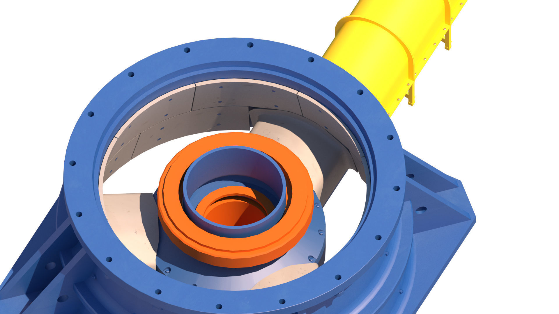 chancadora ball mill 3D model | CGTrader