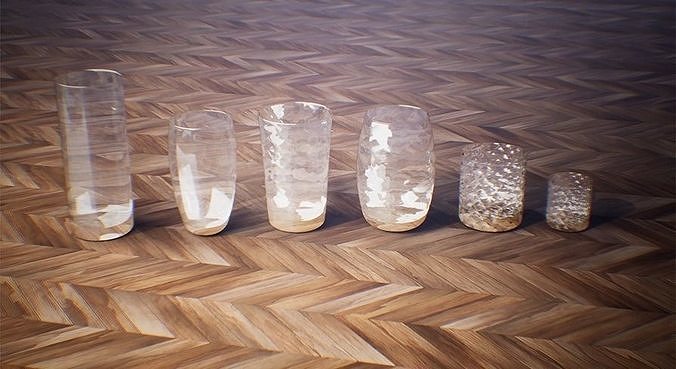 3D model Ultimate Glass Props 135 variations VR / AR / low-poly | CGTrader