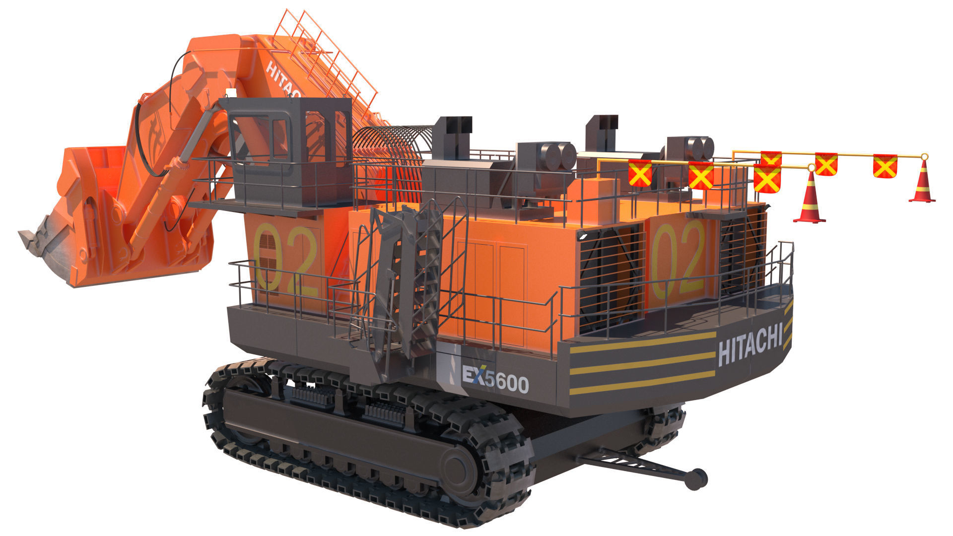 hitachi EX5600 3D model | CGTrader