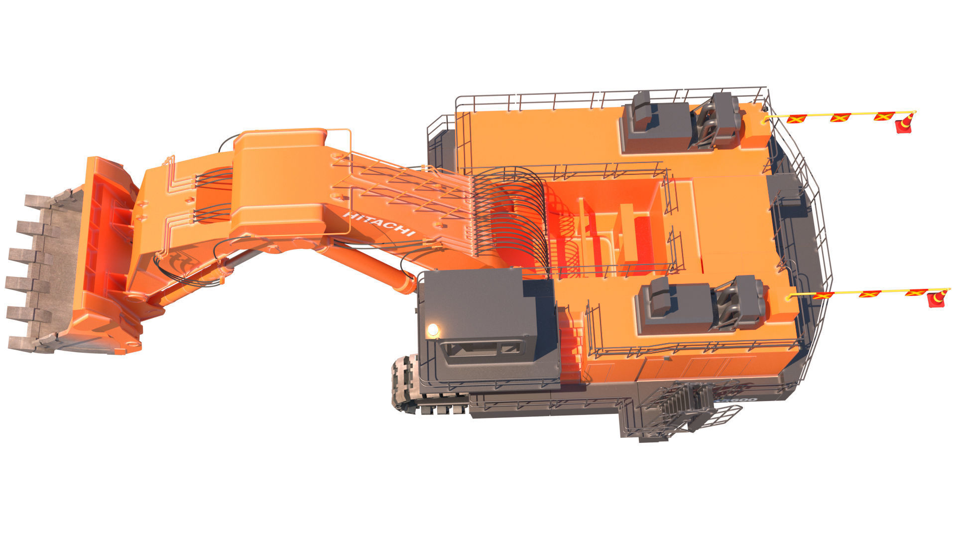 hitachi EX5600 3D model | CGTrader