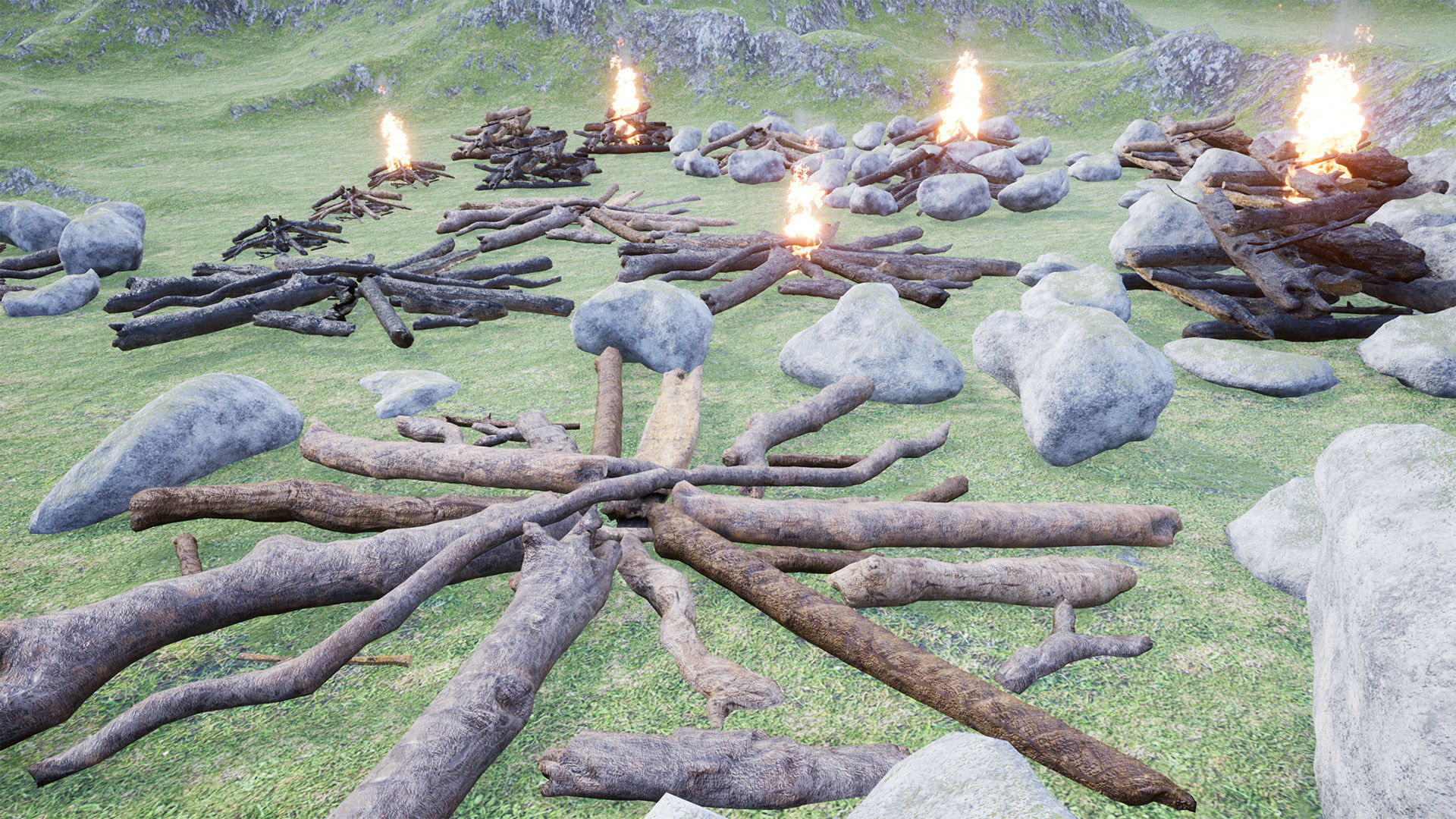 3D model Ultimate Campfires Package 42 Assets VR / AR / low-poly | CGTrader