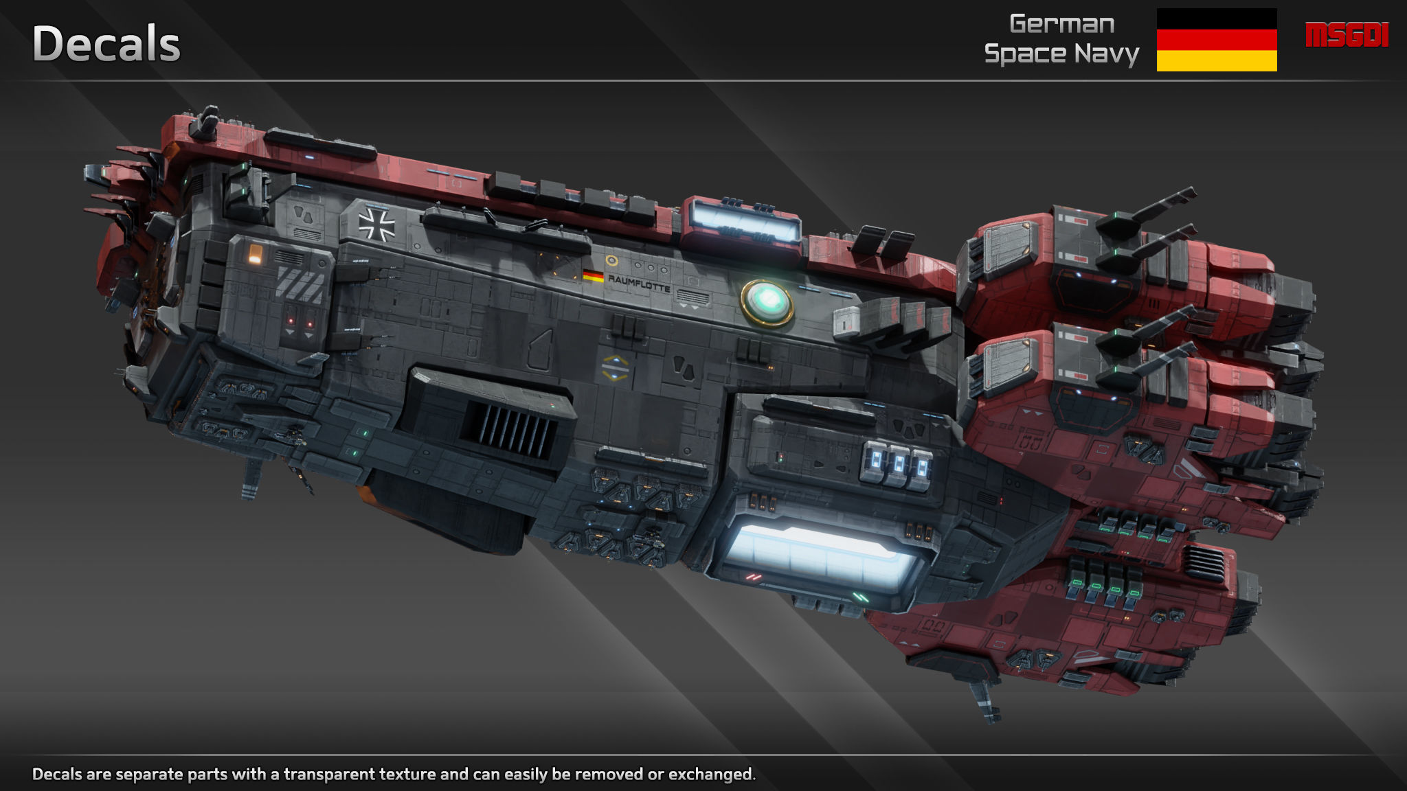 3D model GSN Preussen Class Dreadnought VR / AR / low-poly | CGTrader
