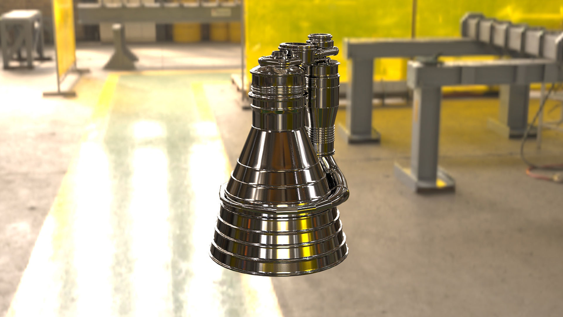 Rocket Engine 3D model | CGTrader
