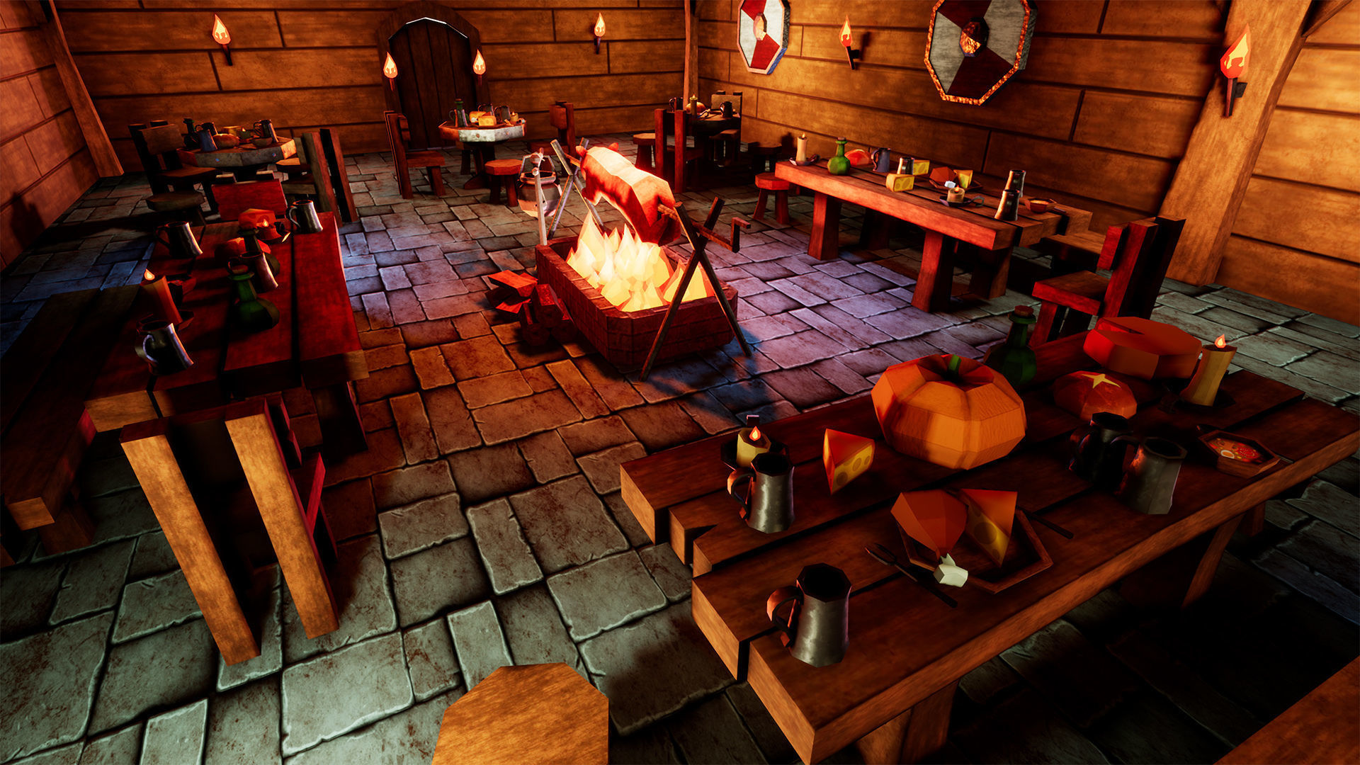 3D model Stylized Tavern 51 Assets VR / AR / low-poly | CGTrader