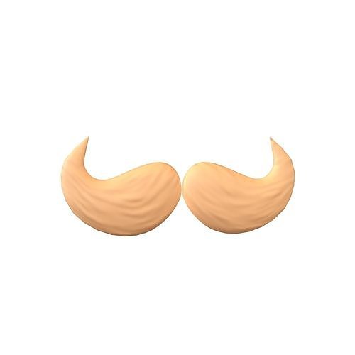 3D model Cartoon Mustache v5 003 VR / AR / low-poly | CGTrader