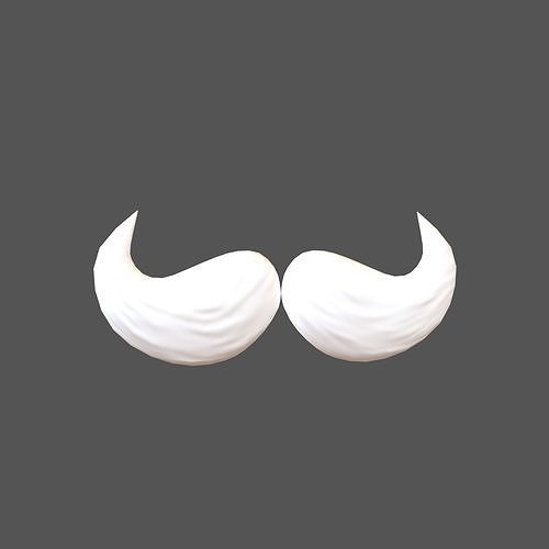 3D model Cartoon Mustache v5 006 VR / AR / low-poly | CGTrader
