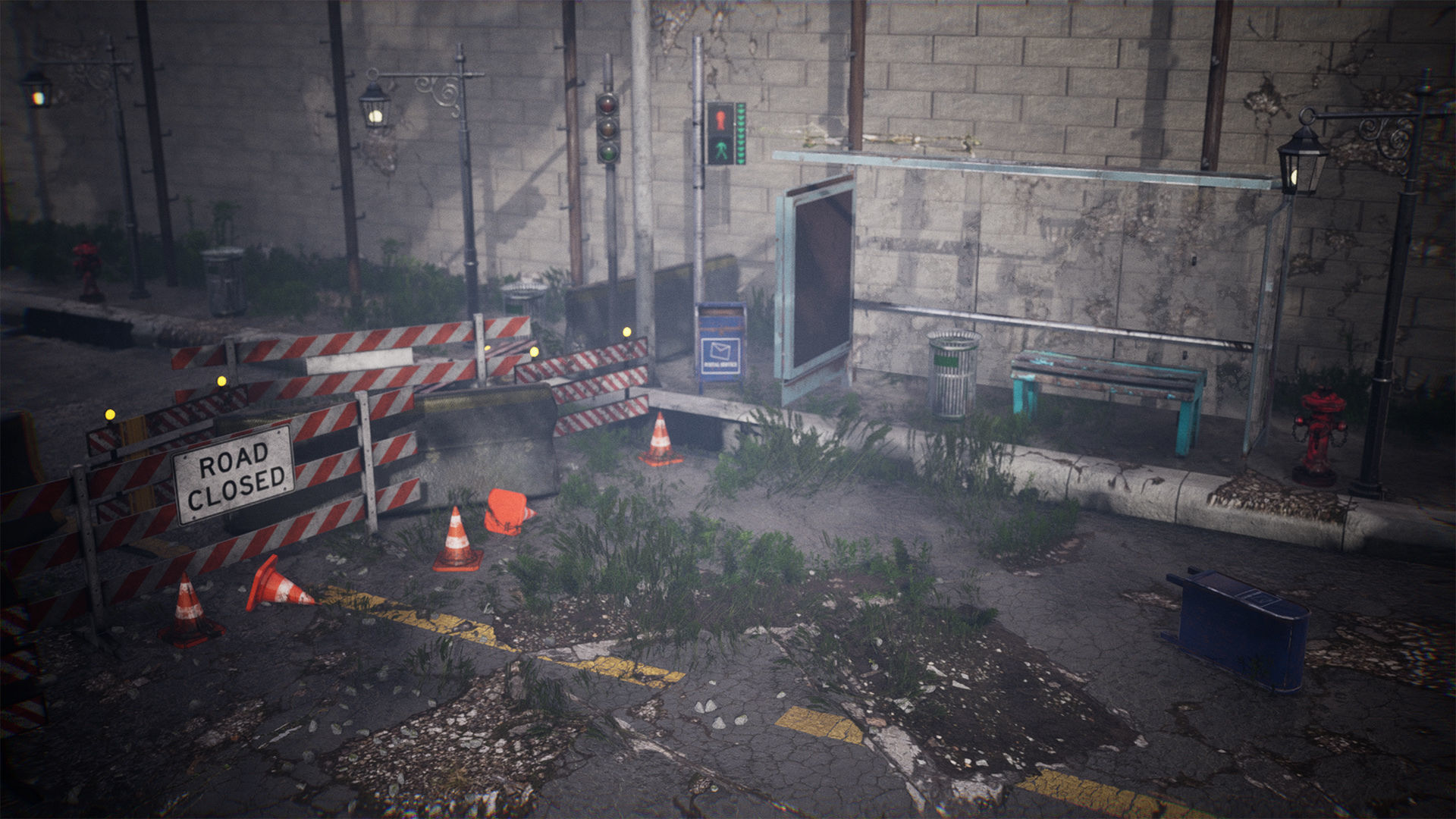 3D model Street Props 49 Assets VR / AR / low-poly | CGTrader