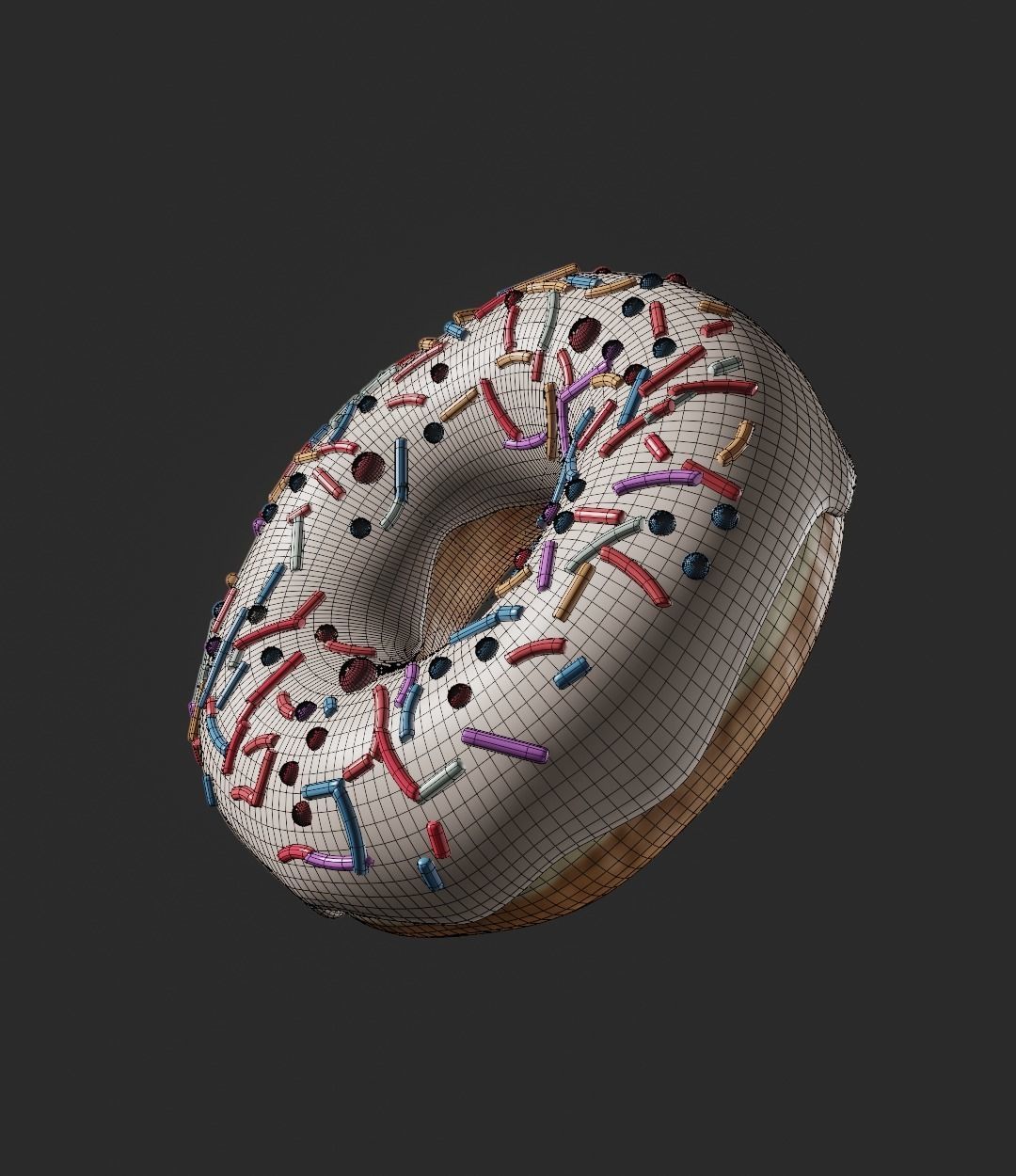 Sweet Donut for relaxation PBR low-poly free VR / AR / low-poly 3D ...