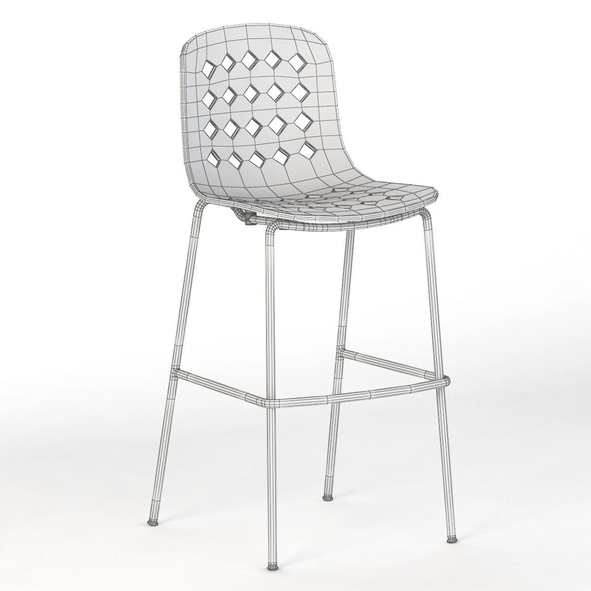 Kubikoff Holi Plastic Chair by Simone Viola 3D model | CGTrader