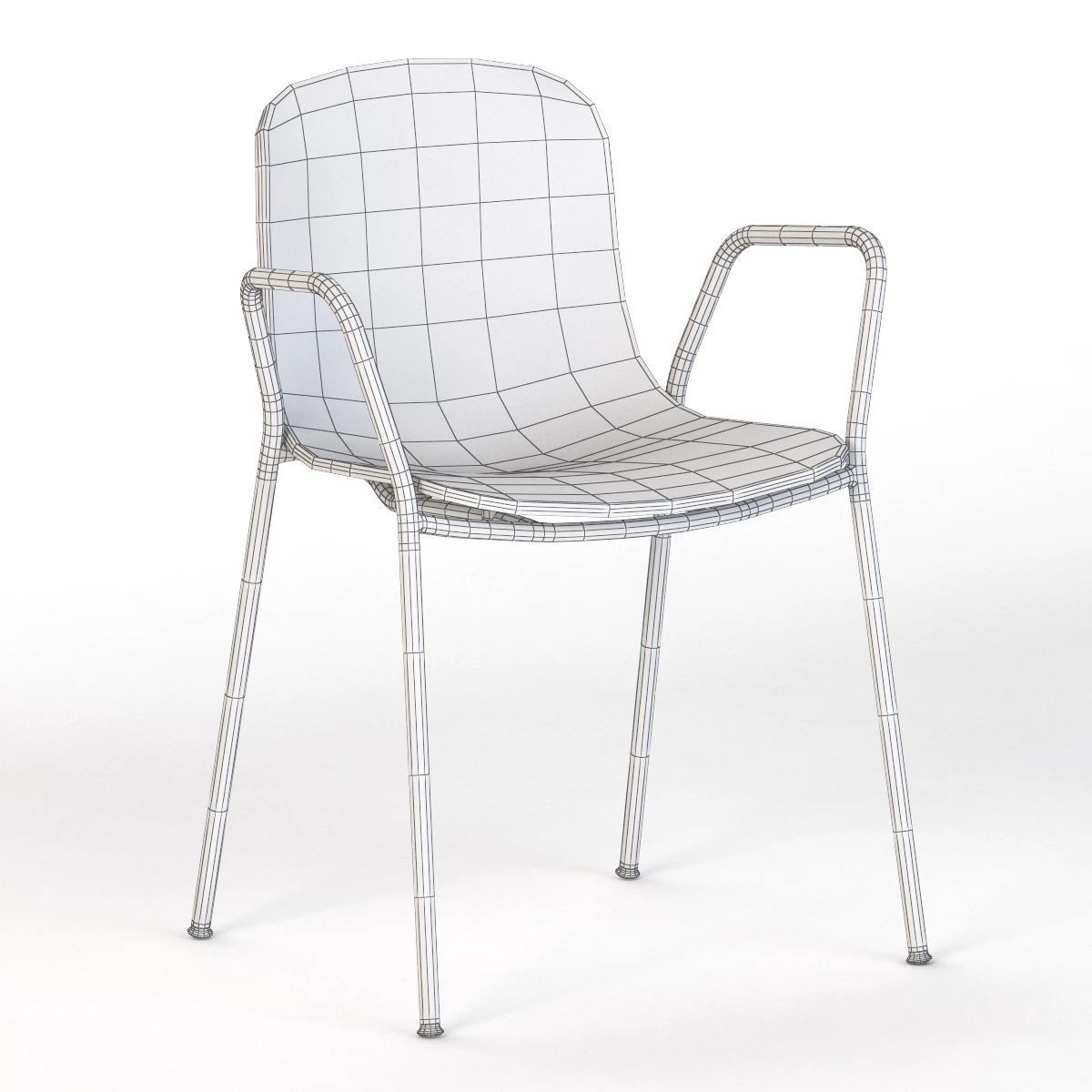 Kubikoff Holi Stackable Chair by Simone Viola 3D model | CGTrader
