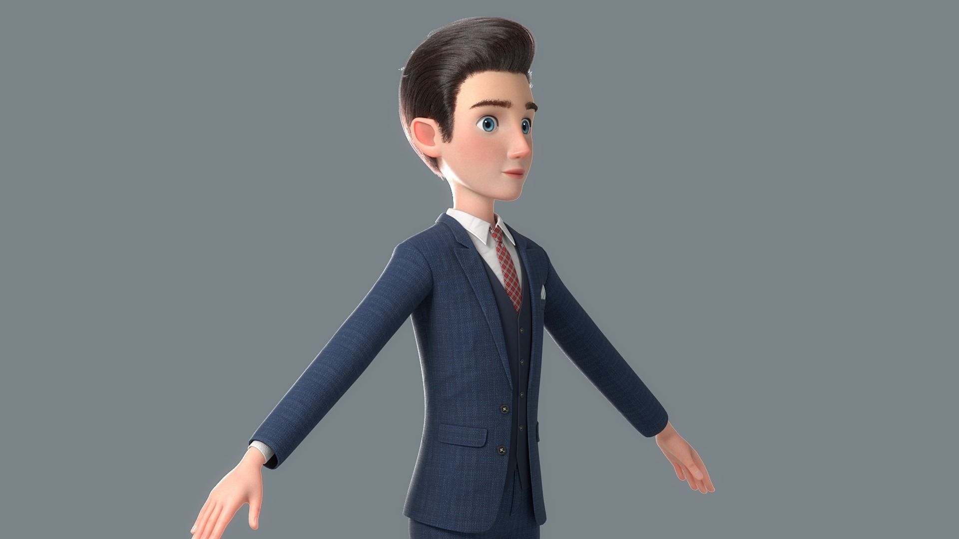 Cartoon Man Rigged 3D model rigged | CGTrader