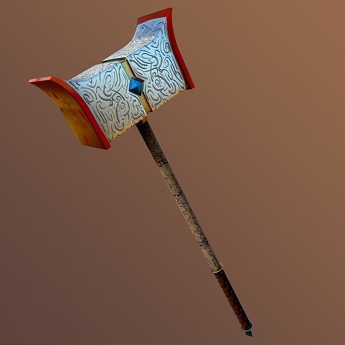 3D model Two-Handed Hammer VR / AR / low-poly | CGTrader