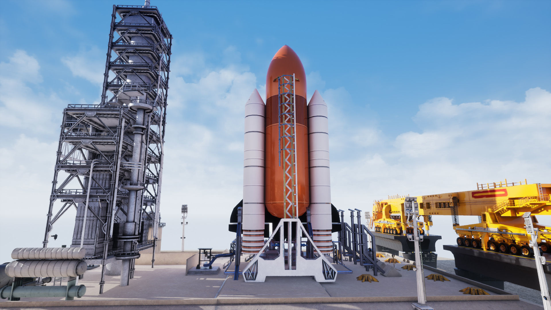 3D model Space Shuttle Launch Realistic Environment VR / AR / low-poly ...
