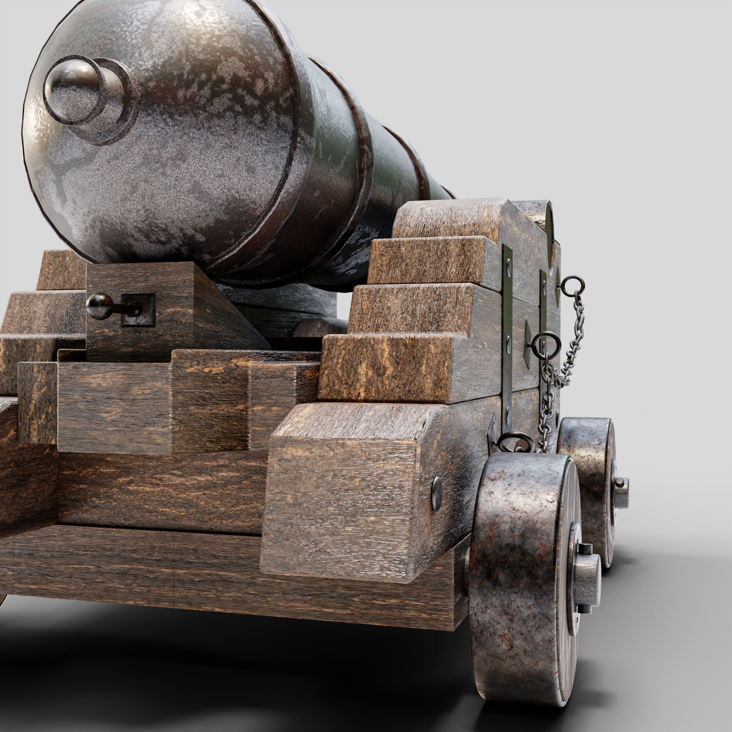 3D model Medieval Cannon VR / AR / low-poly | CGTrader