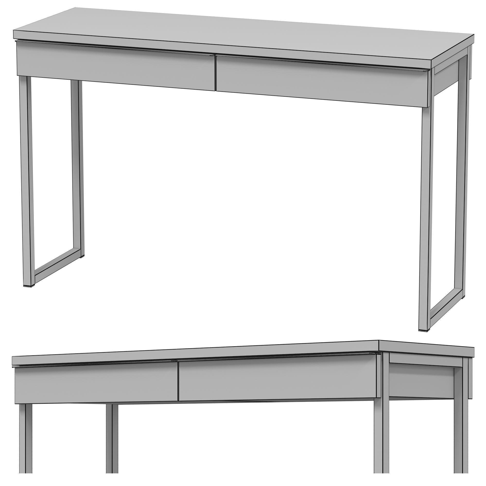 IKEA - BESTA BURS Desk 3D model | CGTrader