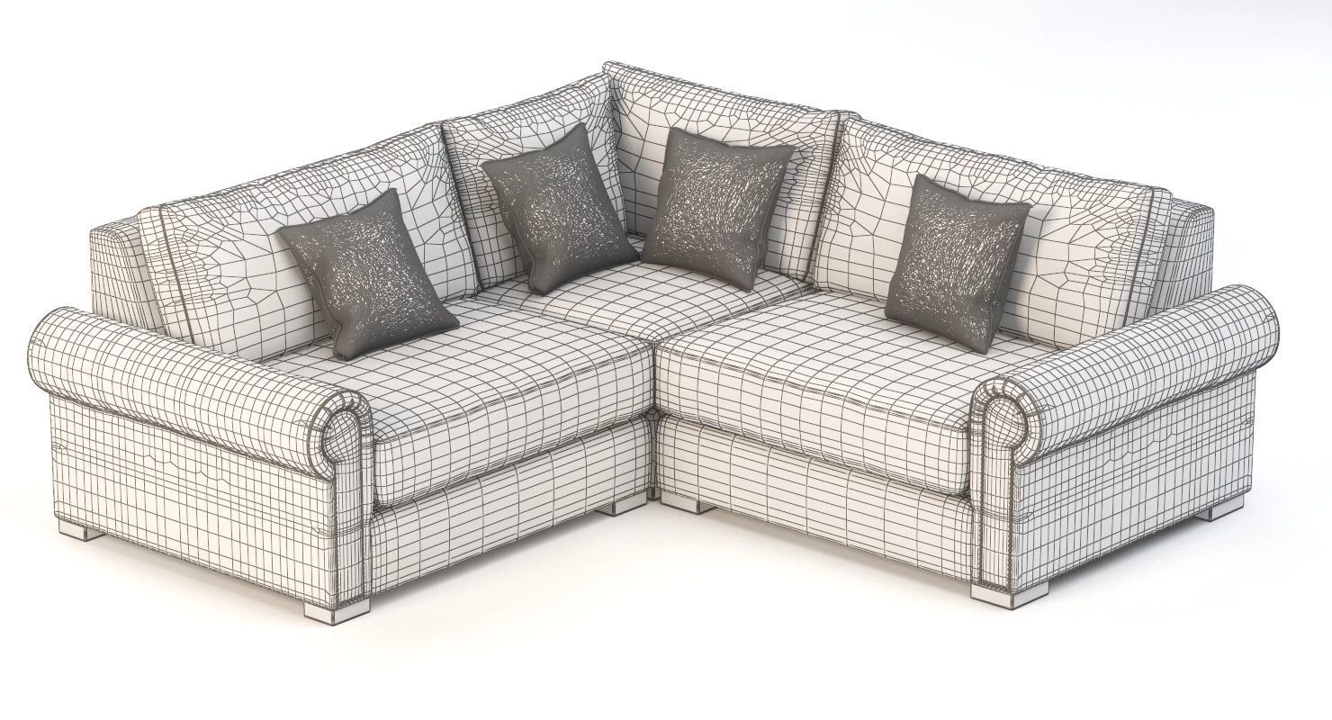 Lebanon Modular Sectional Corner Sofa Darby Home Co 3D model | CGTrader