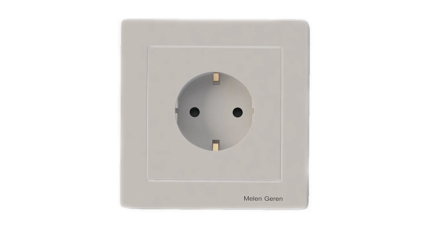 Luxury Wall Socket Interruptor and Charger Power Outlet Set 3D model ...