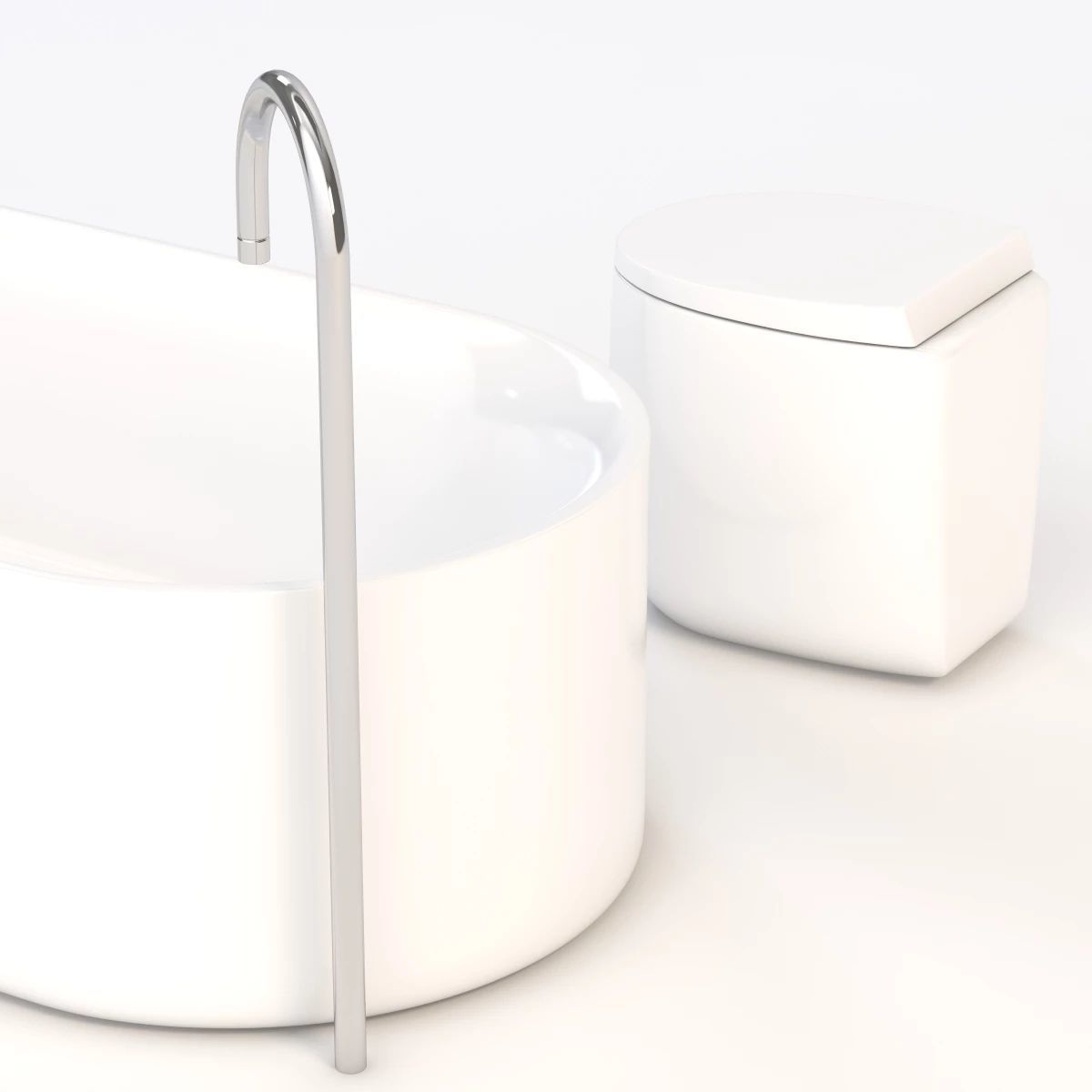 Modern Capsule Bath Tub 3D model | CGTrader