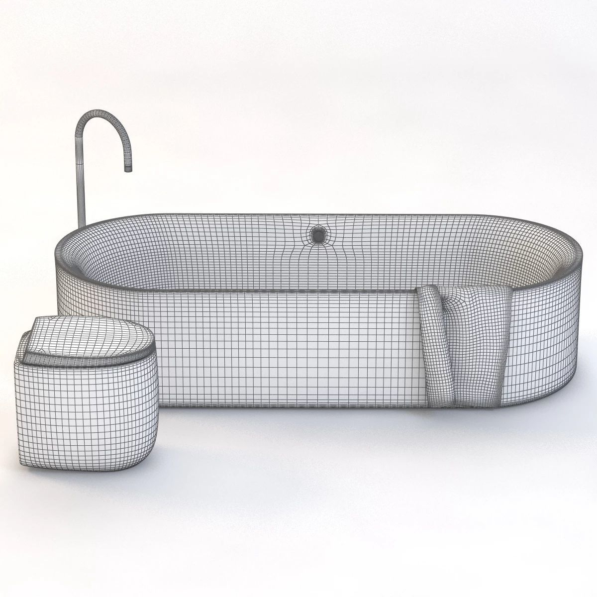 Modern Capsule Bath Tub 3D model | CGTrader