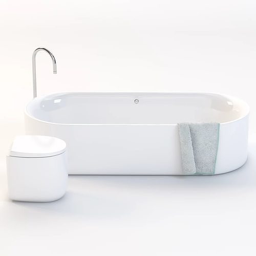 Modern Capsule Bath Tub 3D model | CGTrader