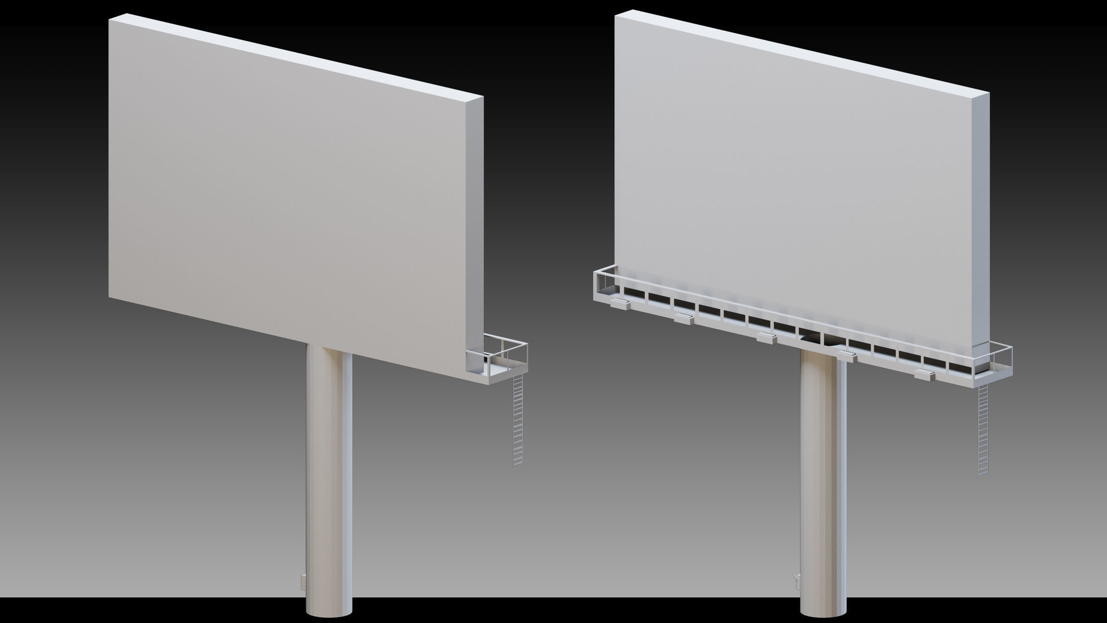 3D model 41 Billboard Props- High detail 3d models VR / AR / low-poly ...