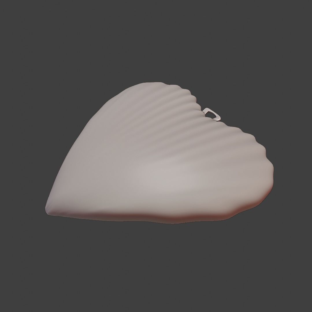 HEART SHELL PENDANT 3D model 3D printable | CGTrader