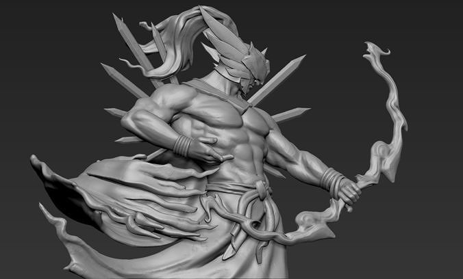 Archer Statue 3D model 3D printable | CGTrader