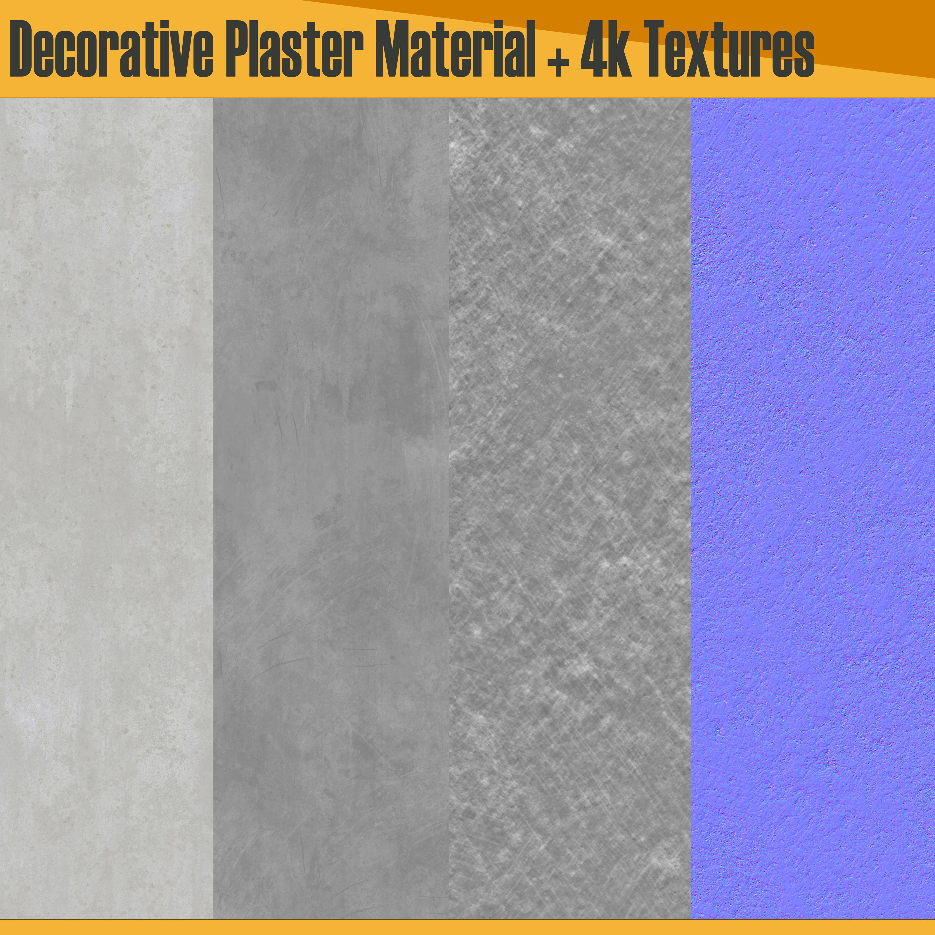 Decorative Plaster Material Texture | CGTrader