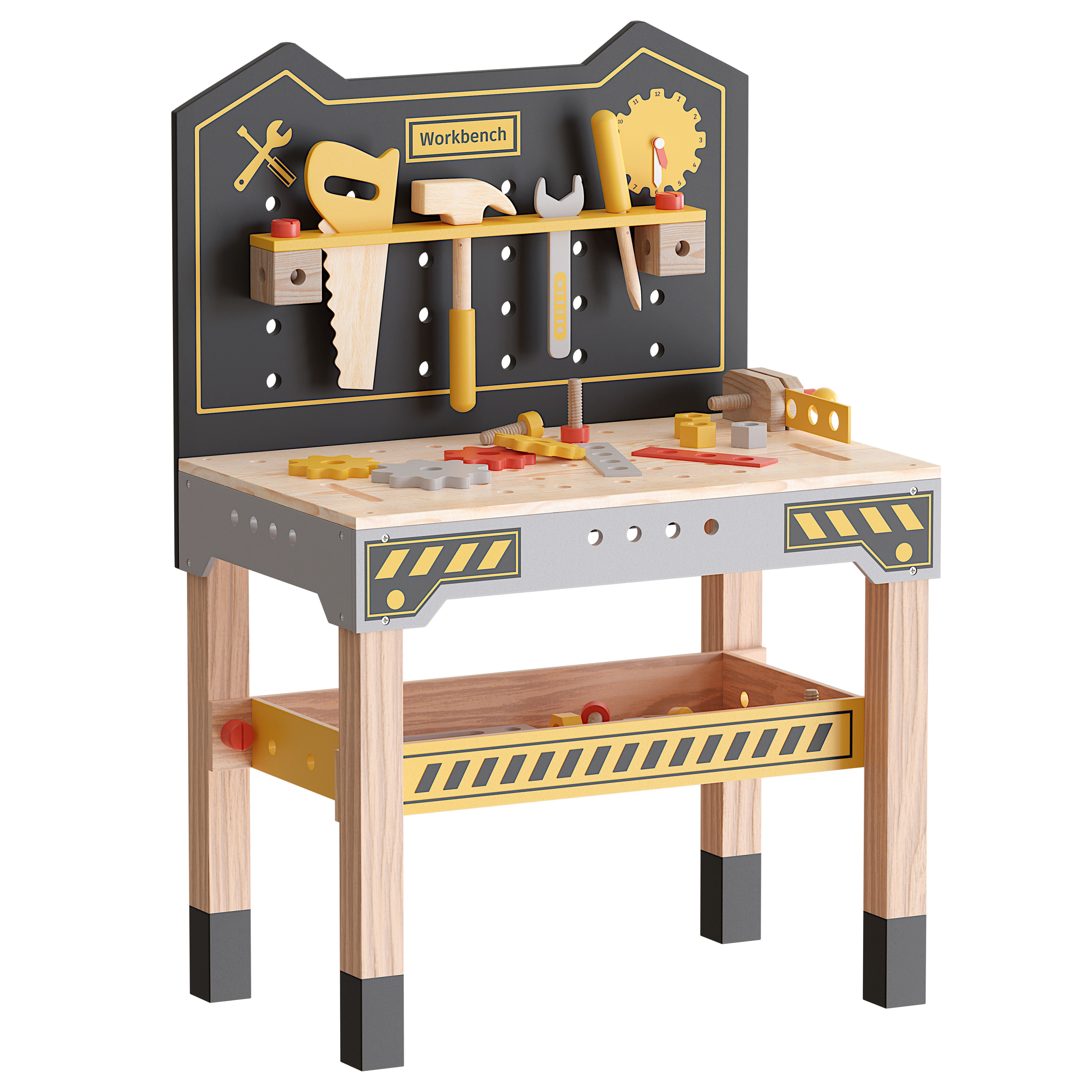 3D model ROBUD Wooden Tool Workbench Toy for Kids VR / AR / low-poly ...