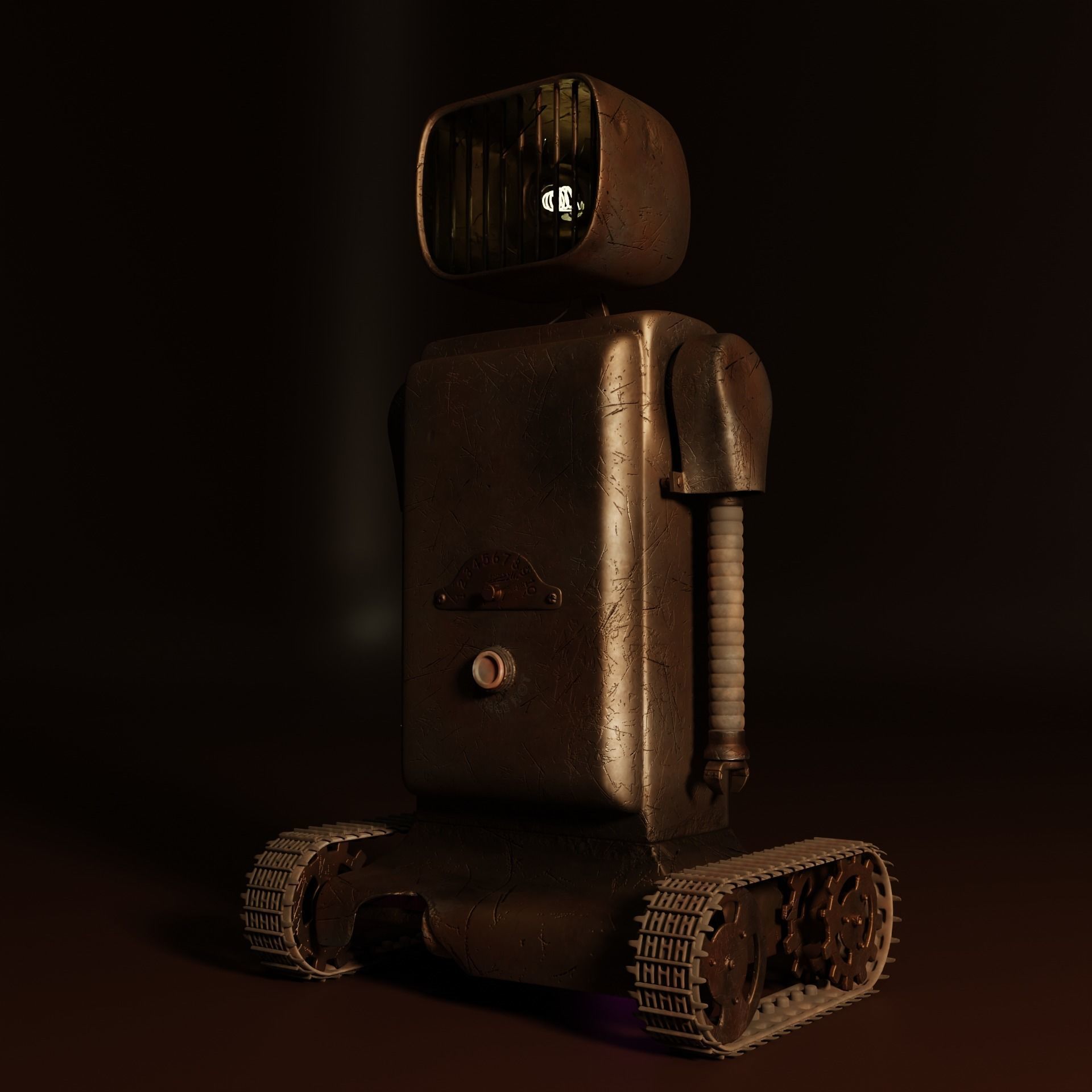 Rusty robot 3D model | CGTrader