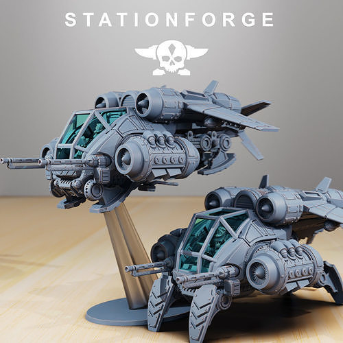 Scavenger Gunship 3D model 3D printable | CGTrader