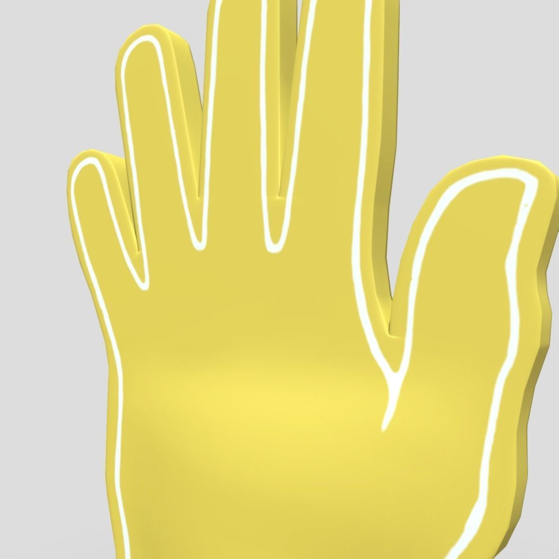 3D model Foam Finger 5 VR / AR / low-poly | CGTrader