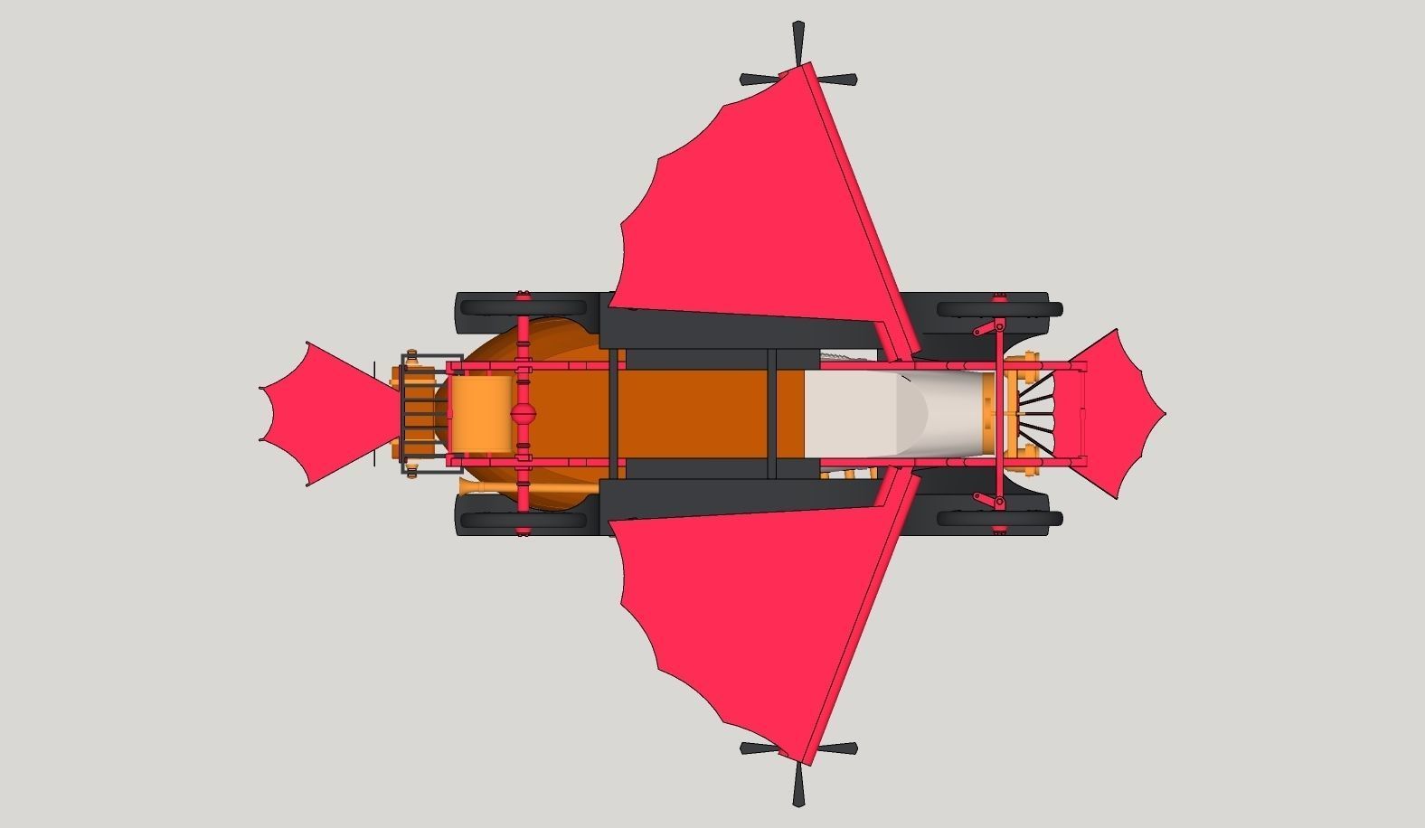 Chitty Chitty Bang Bang car PRINTABLE HIGH POLY 3D 3D model 3D ...