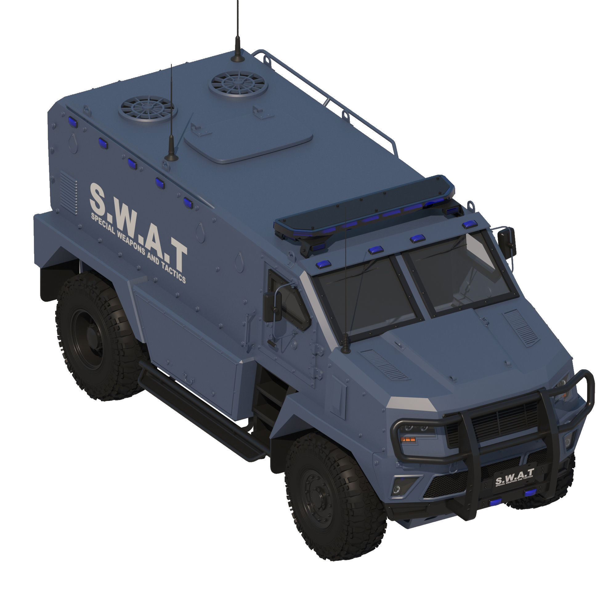 Armored swat van 3D model | CGTrader