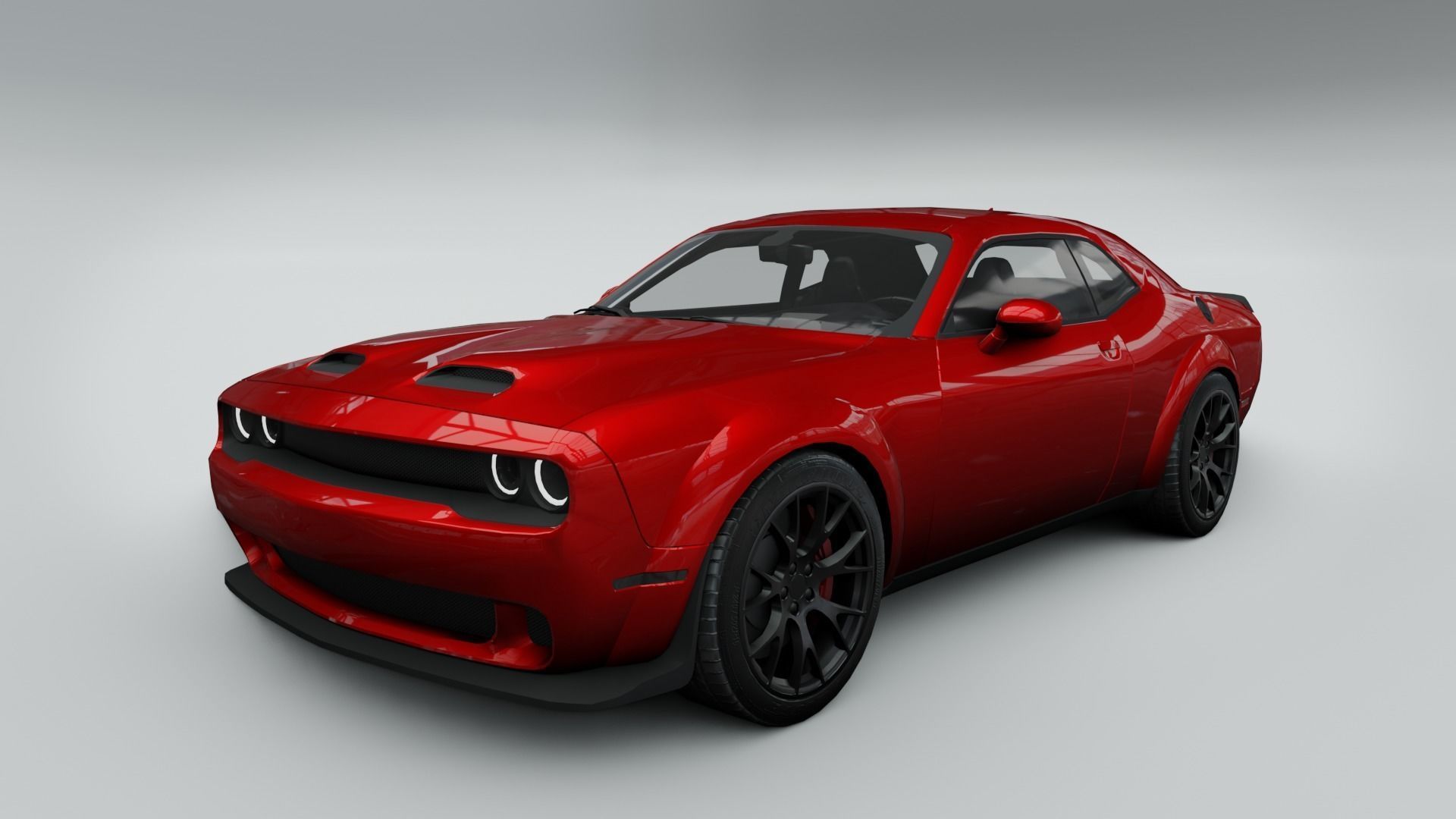 Dodge Challenger SRT Hellcat Widebody Redeye 2022 3D model | CGTrader