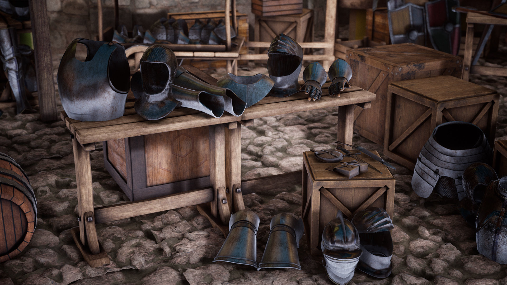 3D model Medieval Armor 70 Assets VR / AR / low-poly | CGTrader