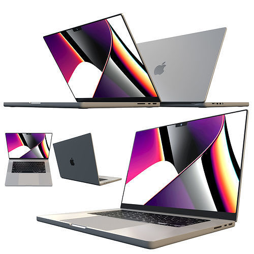 MacBook Pro Z15H00185 M1 Max 2021 3D model | CGTrader