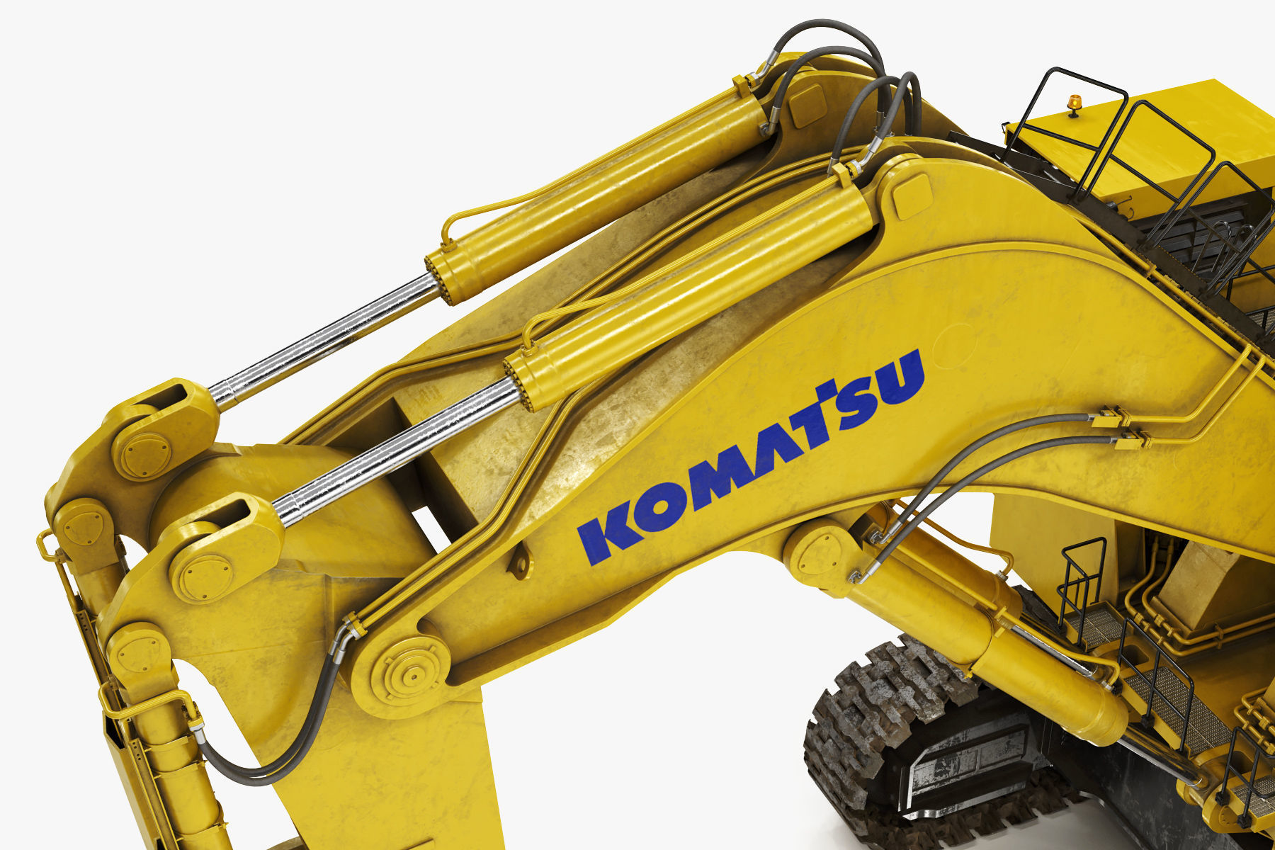 Mining Excavator Komatsu PC8000-6 Backhoe Rigged 3D model rigged | CGTrader
