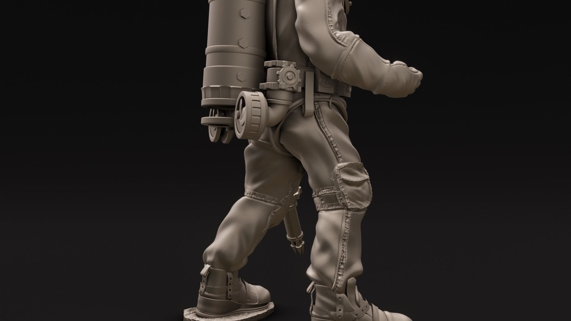 Diver Miniature Figure 3d print 3D model 3D printable | CGTrader