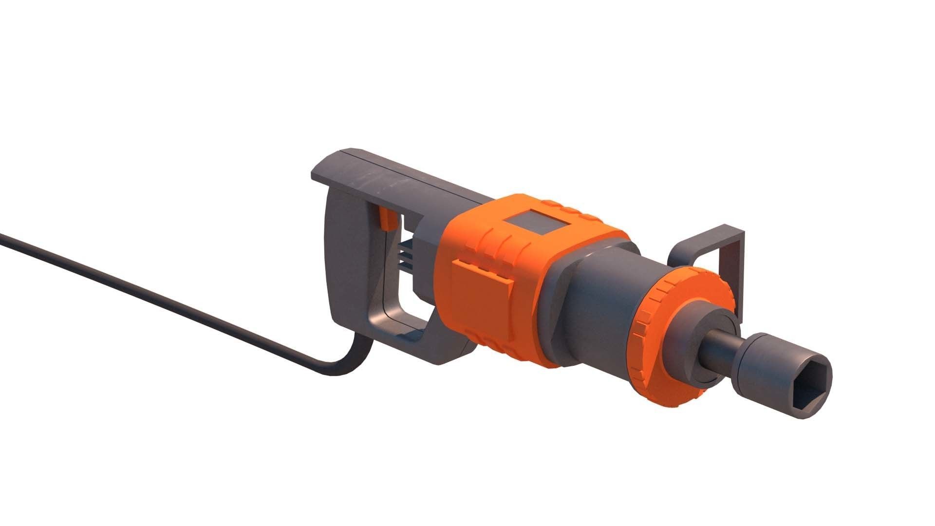 neumatic hammer drill 3D model | CGTrader