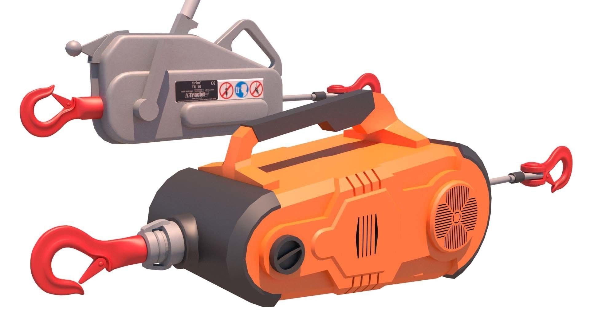 tirfor two electric tools 3D model | CGTrader
