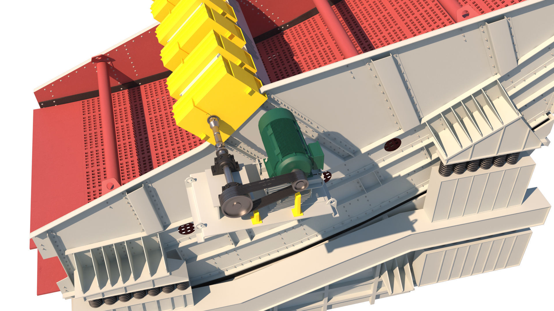 zaranda sludge dewatering machine 3D model | CGTrader