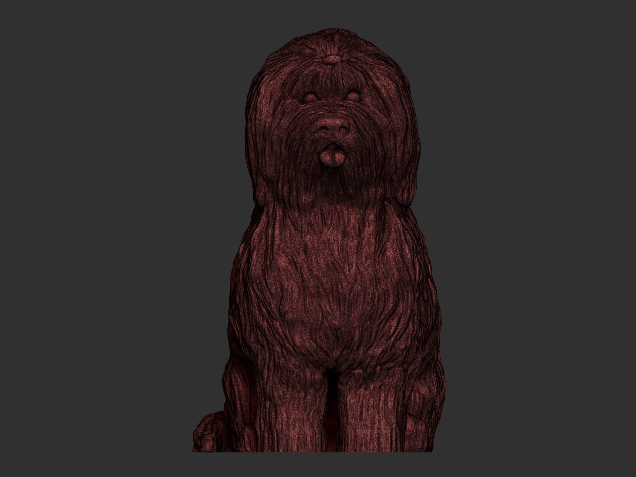 Old english sheepdog 3D model 3D printable | CGTrader