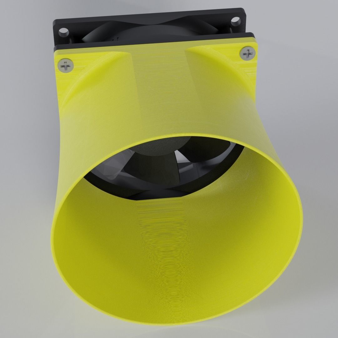 Fan Duct 80mm 3D model 3D printable | CGTrader