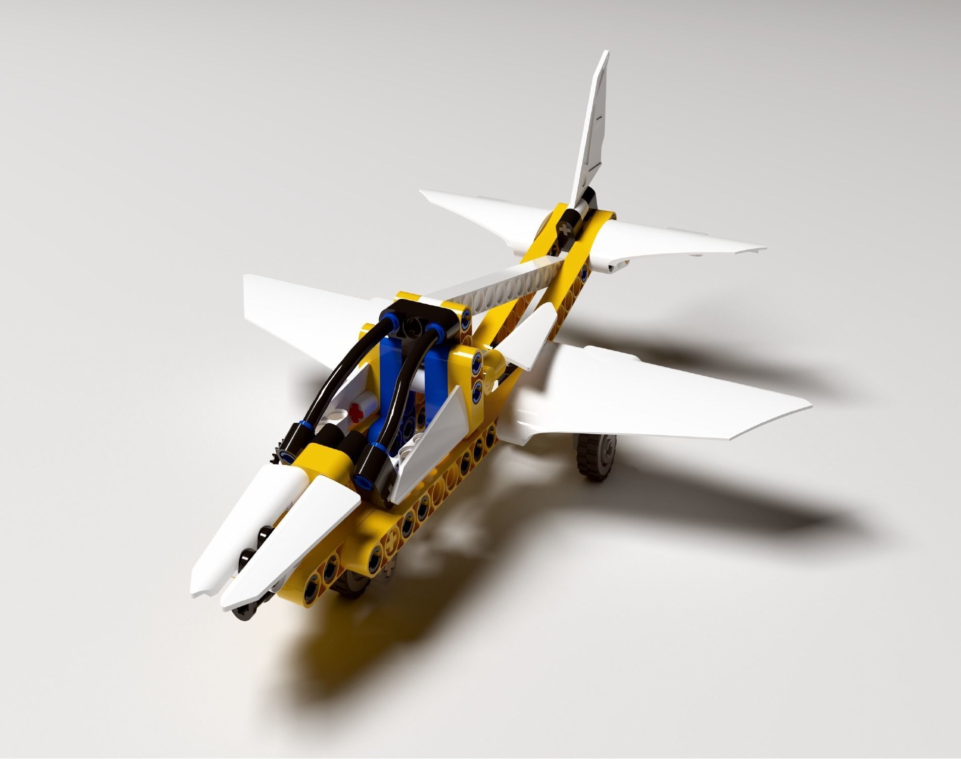 Lego Technic Airplane 3D model | CGTrader